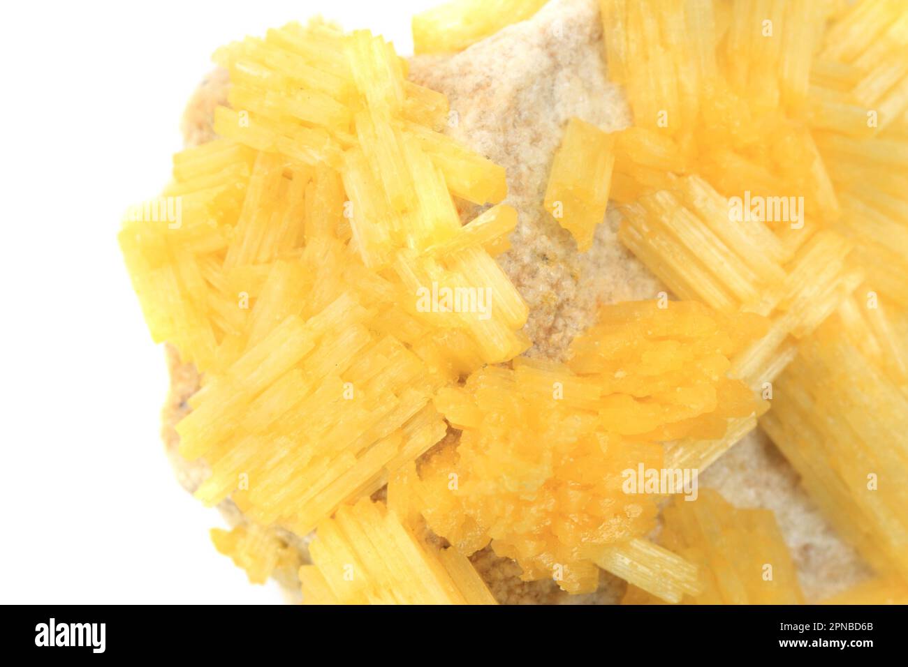 synthetic alunite mineral isolated on the white background Stock Photo ...