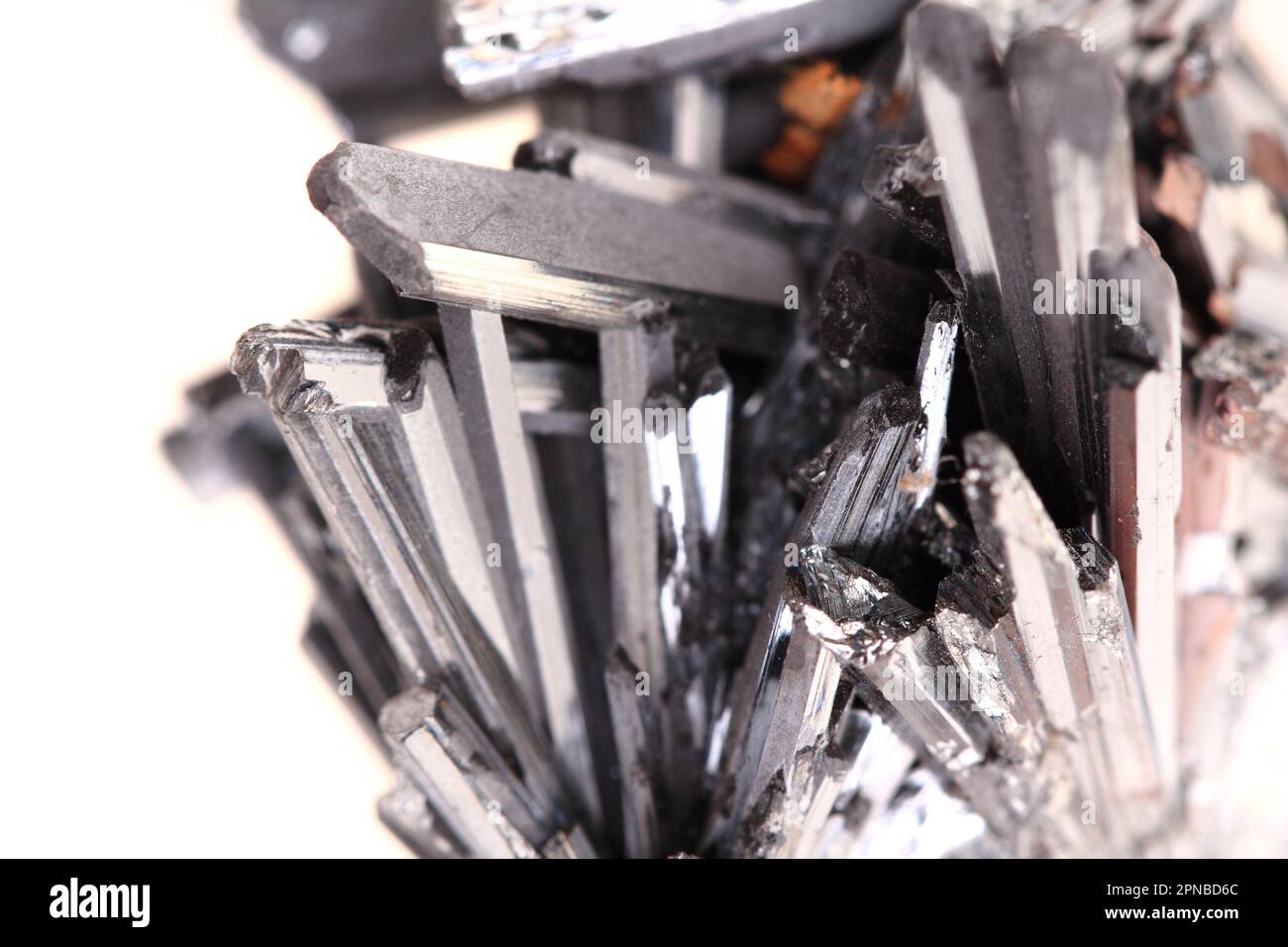 Stibnite mineral crystal sample hi-res stock photography and images - Alamy