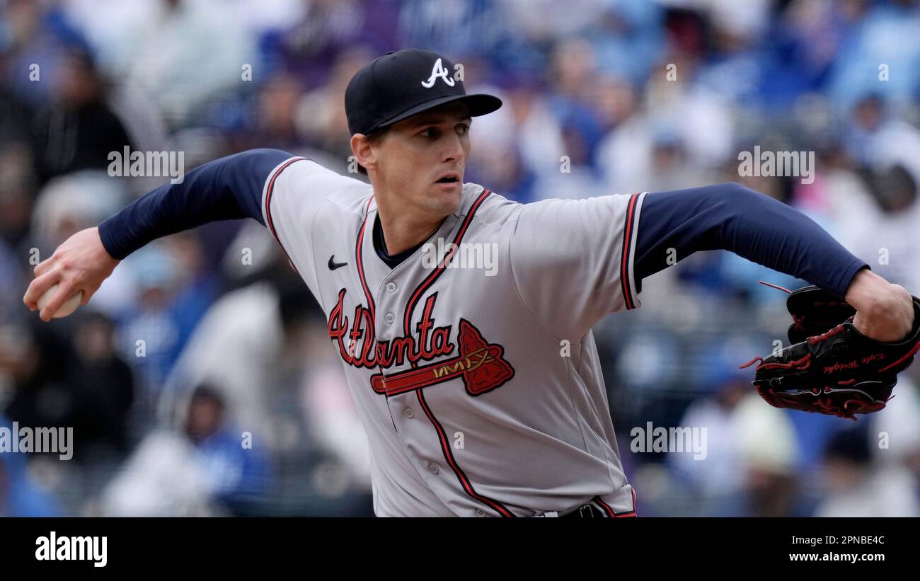 Atlanta Braves starting pitcher Kyle Wright throws during the first ...