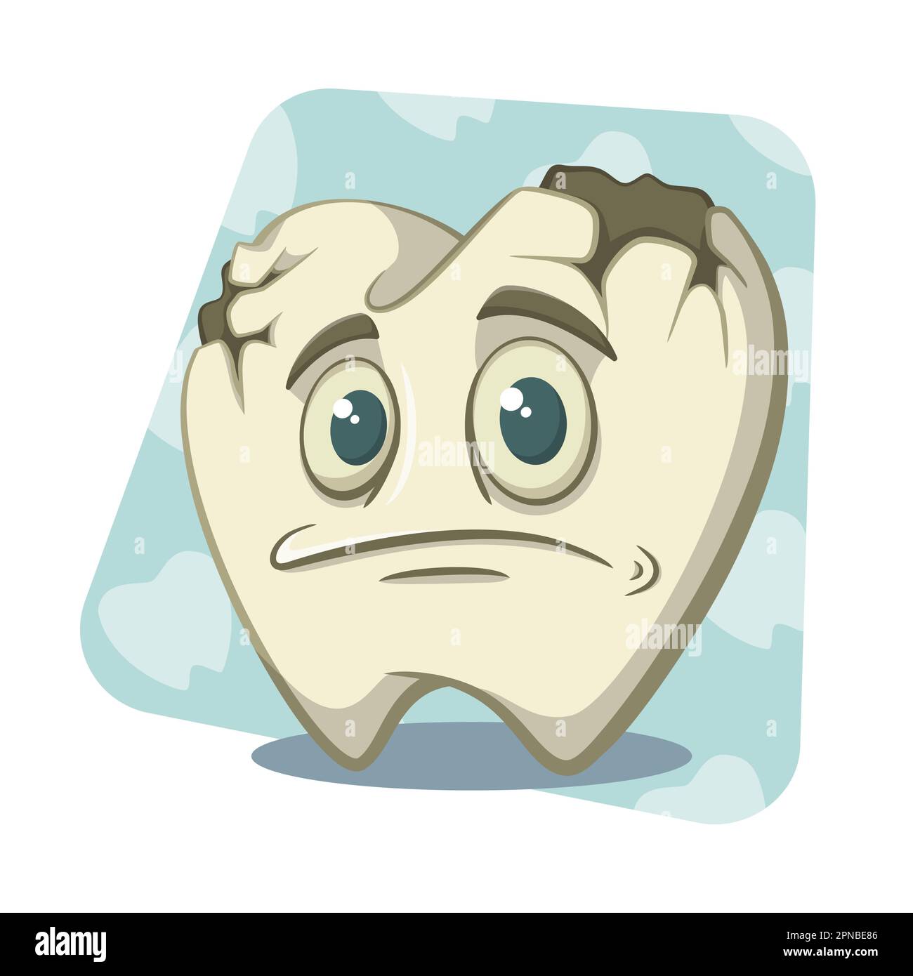 Funny Face Tooth Cartoon Character Stock Vector Image & Art - Alamy