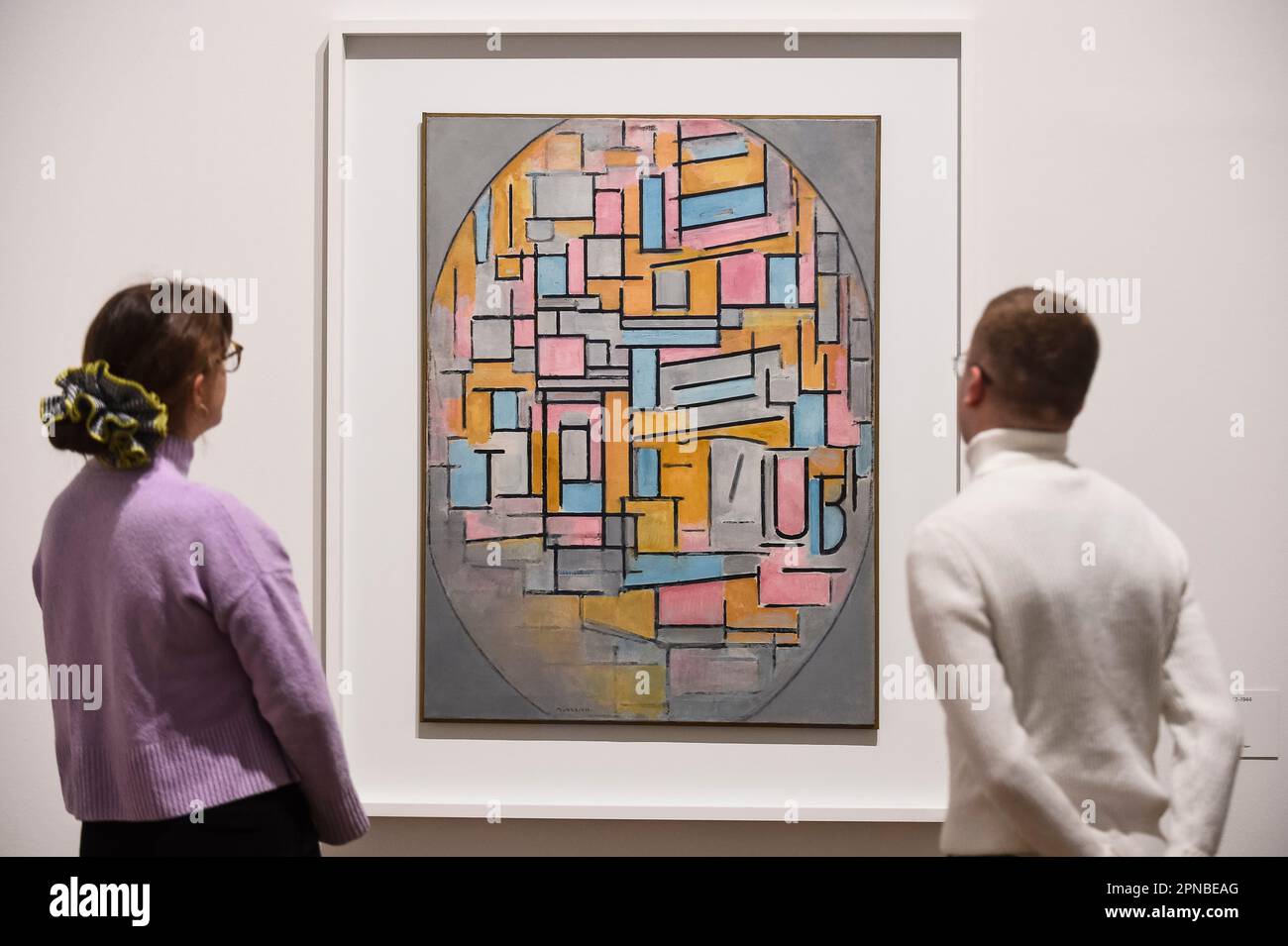 London, UK. 18 April 2023. 'Composition in Oval with Colour Areas II ...