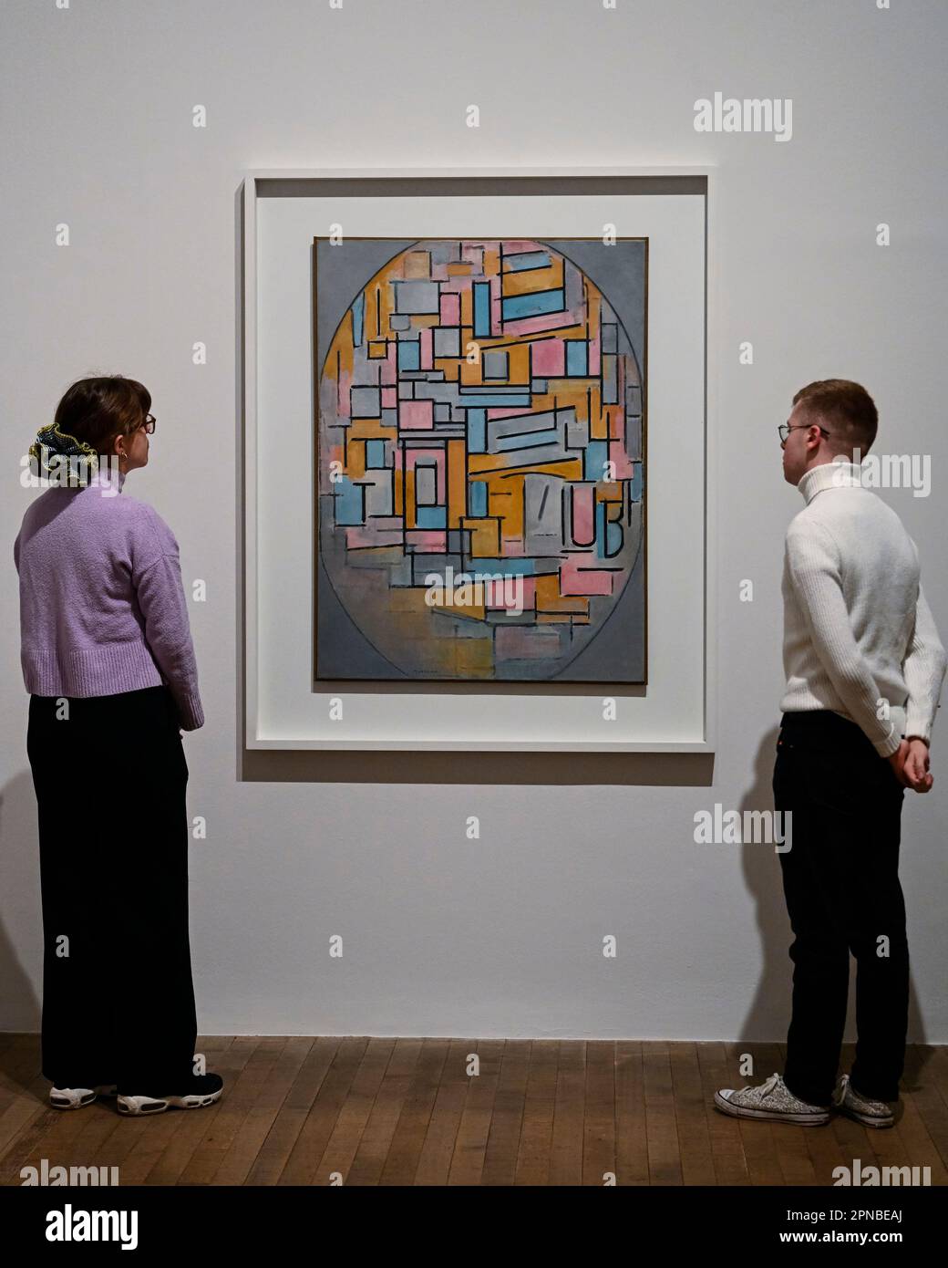 London, UK. 18 April 2023. 'Composition in Oval with Colour Areas II ...