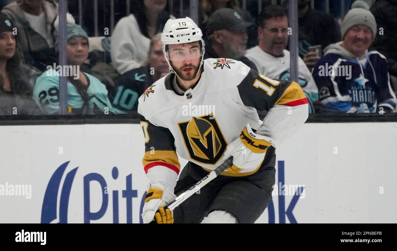Vegas Golden Knights center Nicolas Roy in action against the Seattle ...