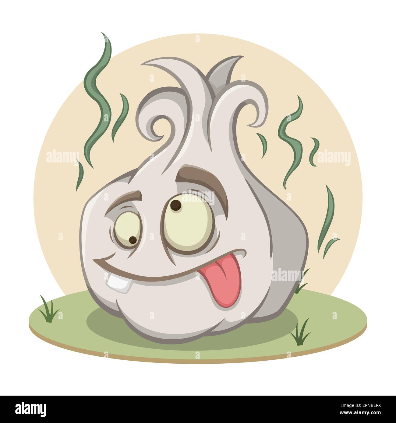 Garlic peel white Stock Vector Images - Alamy