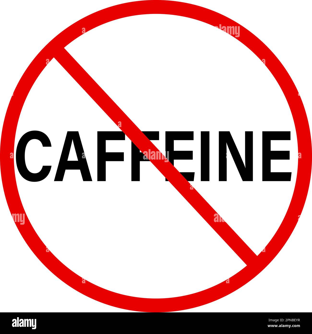 no caffeine icon on white background. no caffeine symbol. flat style ...