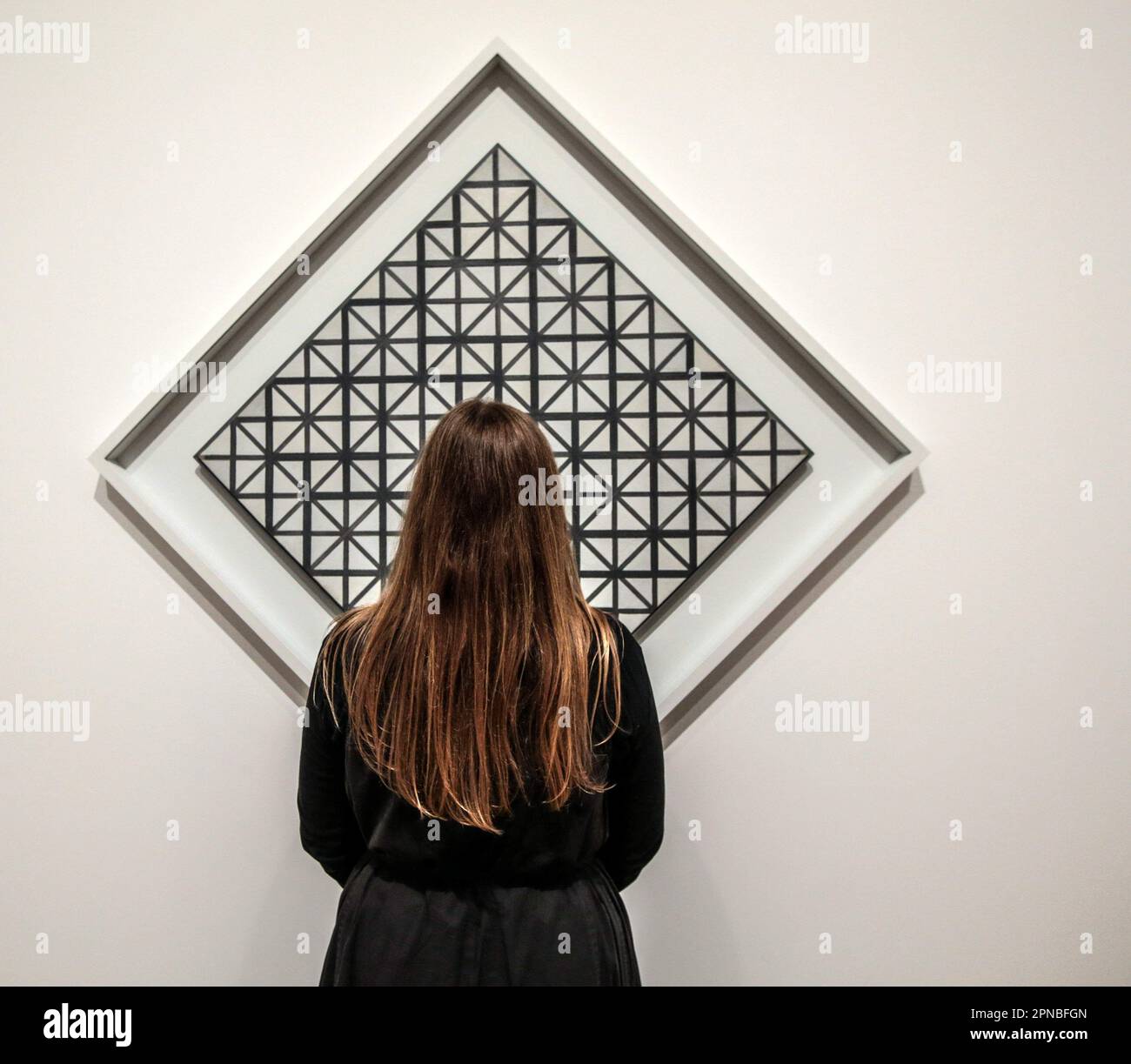 London, UK. 18th Apr, 2023. Piet Mondrian composition with Grid 3 ...