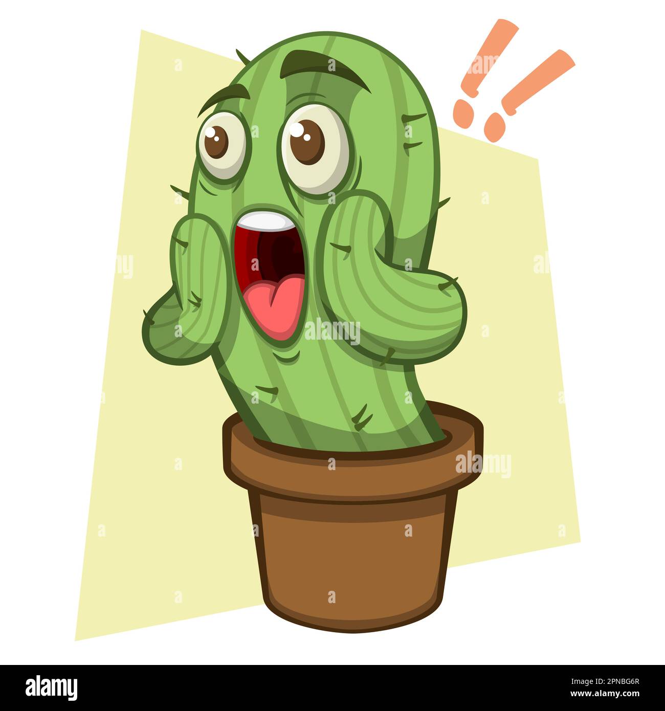 Funny cactus Stock Vector Images - Alamy