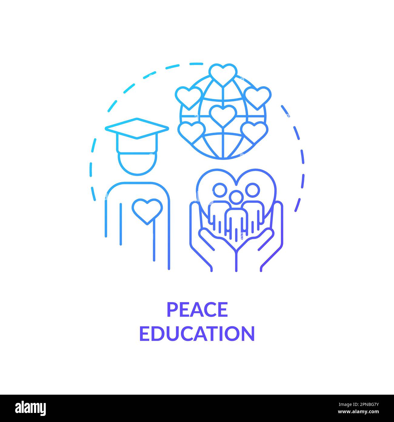 Peace education blue gradient concept icon Stock Vector Image & Art - Alamy Peace education blue gradient concept icon Stock Vector Image & Art - Alamy