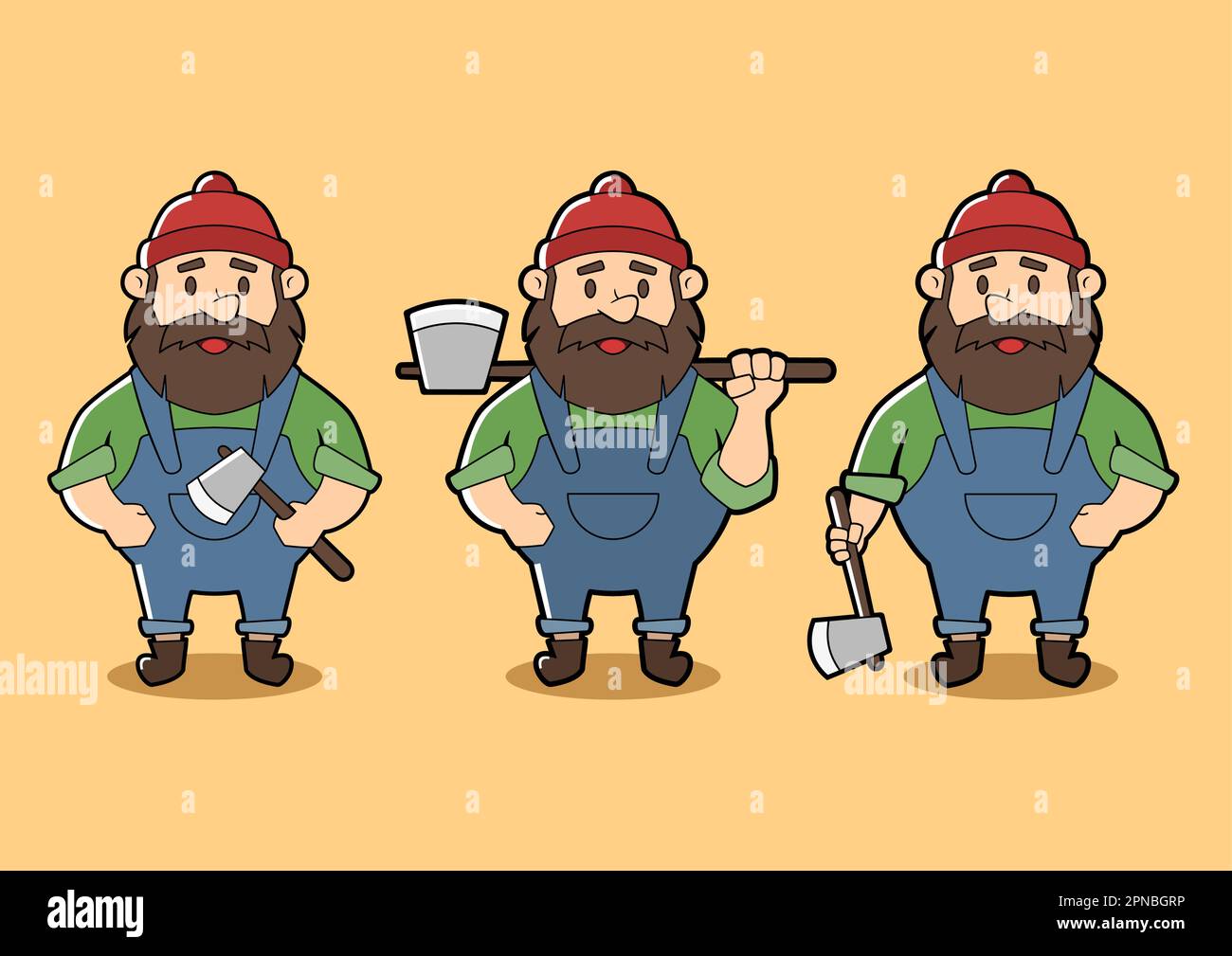 Wood log set cartoon Stock Vector Images - Alamy