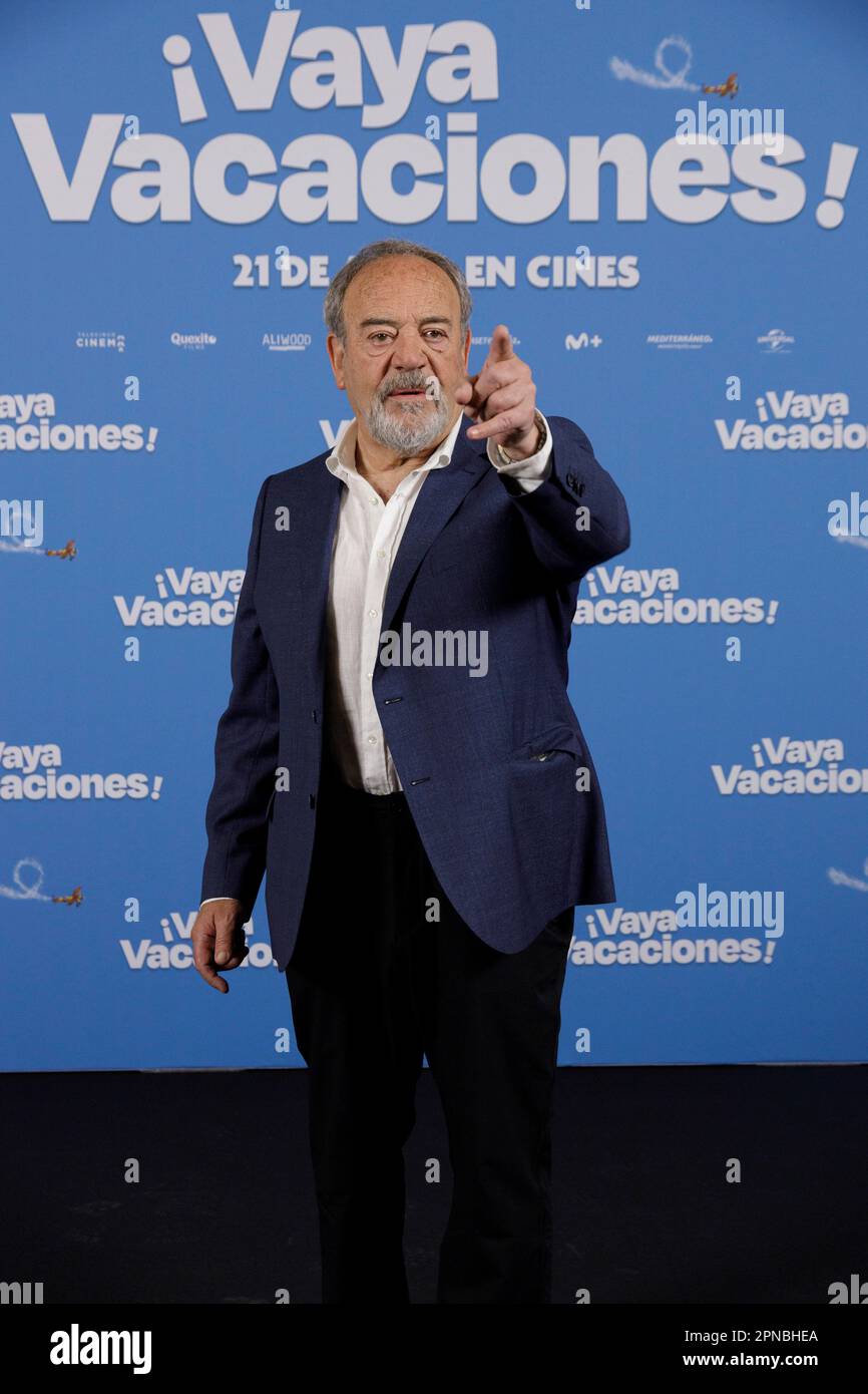 Actor Tito Valverde poses during a photocall prior to the junket of the ...