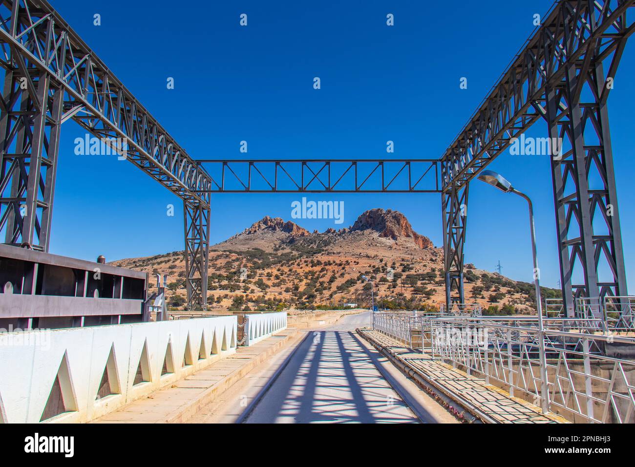 Sidi Salem Dam - Tunisia's Largest Dam on the Medjerda River Stock ...