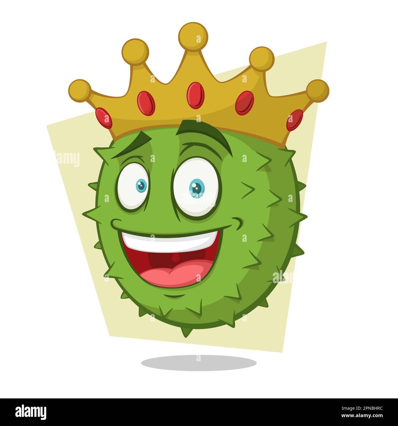 Durian King Cartoon Character With Crown Stock Vector Image & Art - Alamy