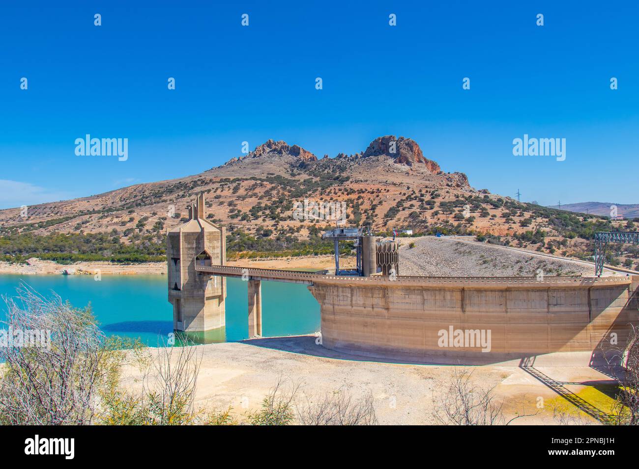 Sidi Salem Dam - Tunisia's Largest Dam on the Medjerda River Stock ...