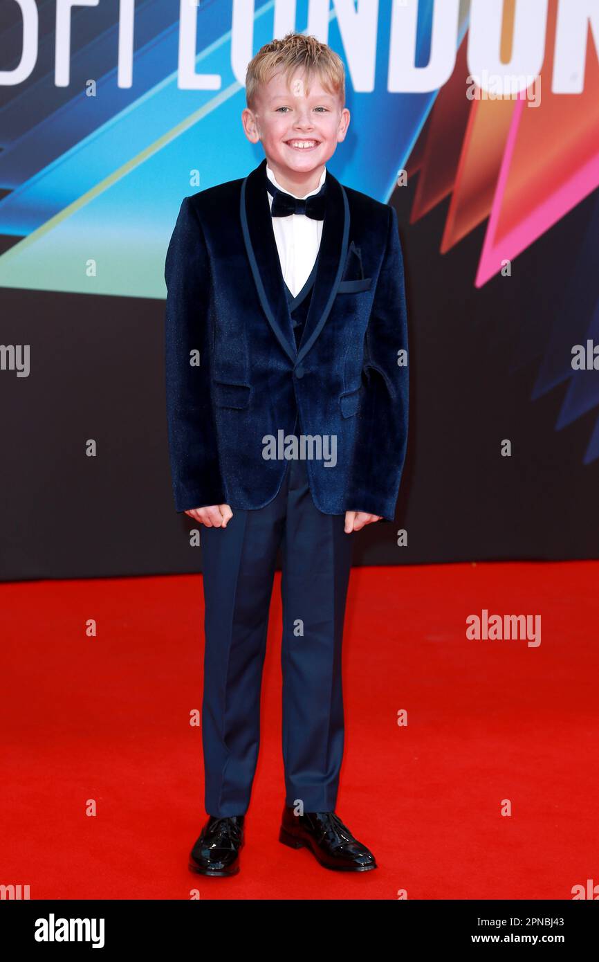 Jude Hill attends the "Belfast" European Premiere during the 65th BFI ...