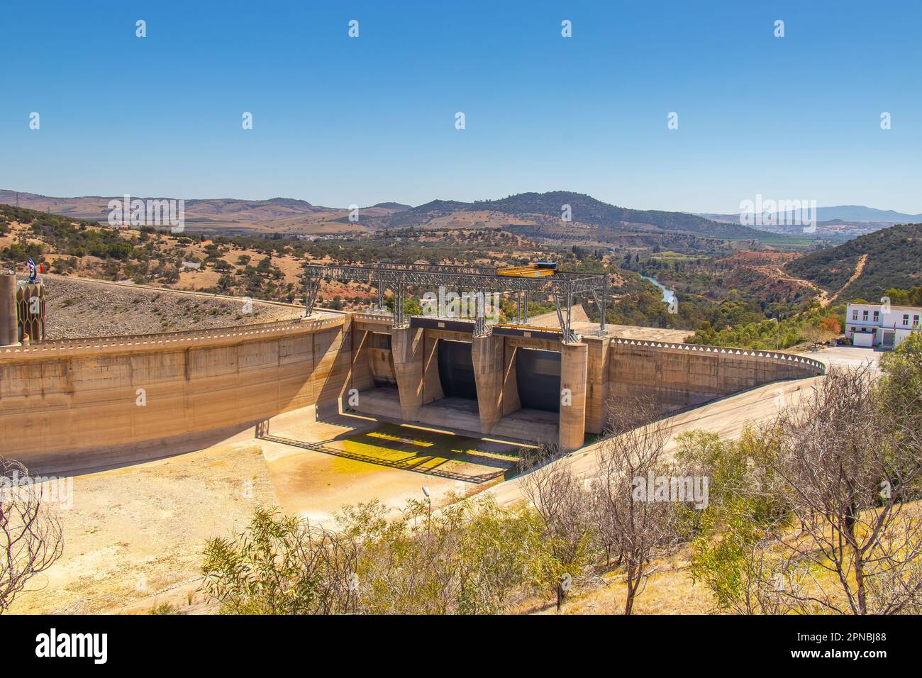 Sidi Salem Dam - Tunisia's Largest Dam on the Medjerda River Stock ...