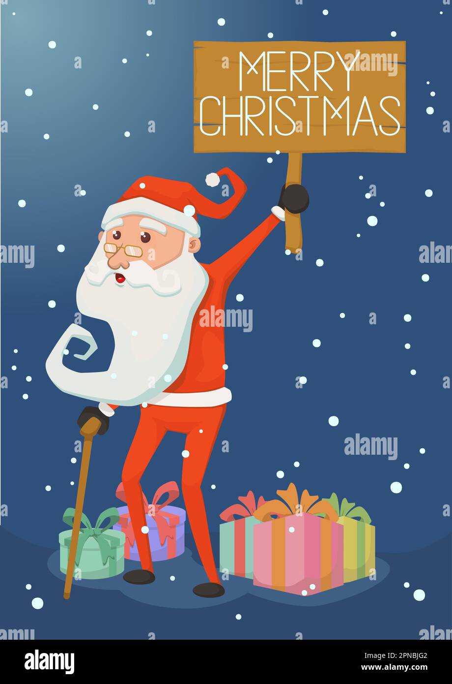 Old happy man holding Stock Vector Images - Alamy