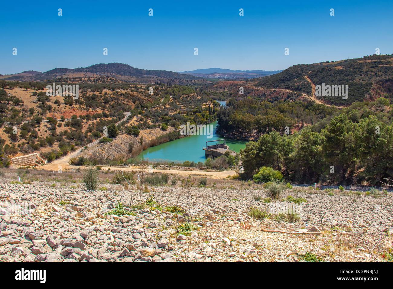 Sidi Salem Dam - Tunisia's Largest Dam on the Medjerda River Stock ...
