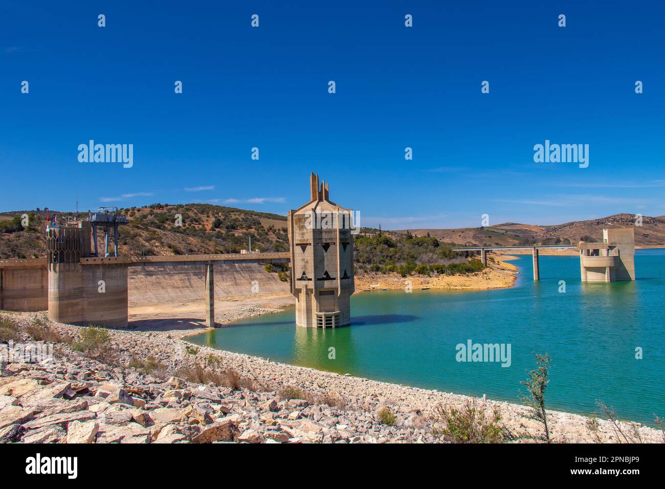 Sidi Salem Dam - Tunisia's Largest Dam on the Medjerda River Stock ...