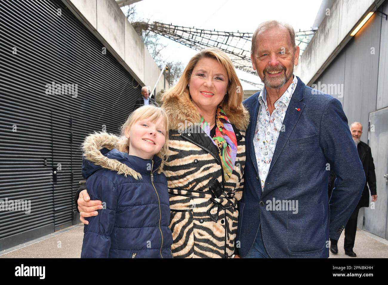 Angela Wiedl and her daughter Angelina Wiedl and his husband Uwe ...