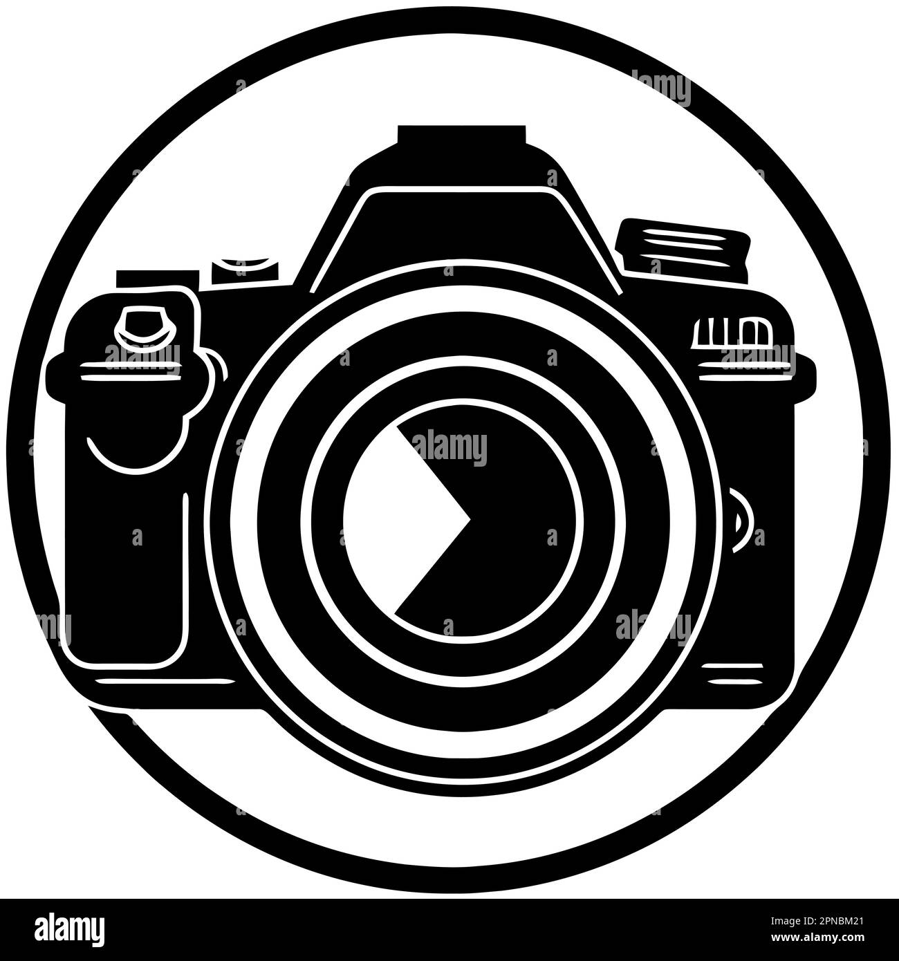 modern photographic camera object logo minimalist vector illustration ...