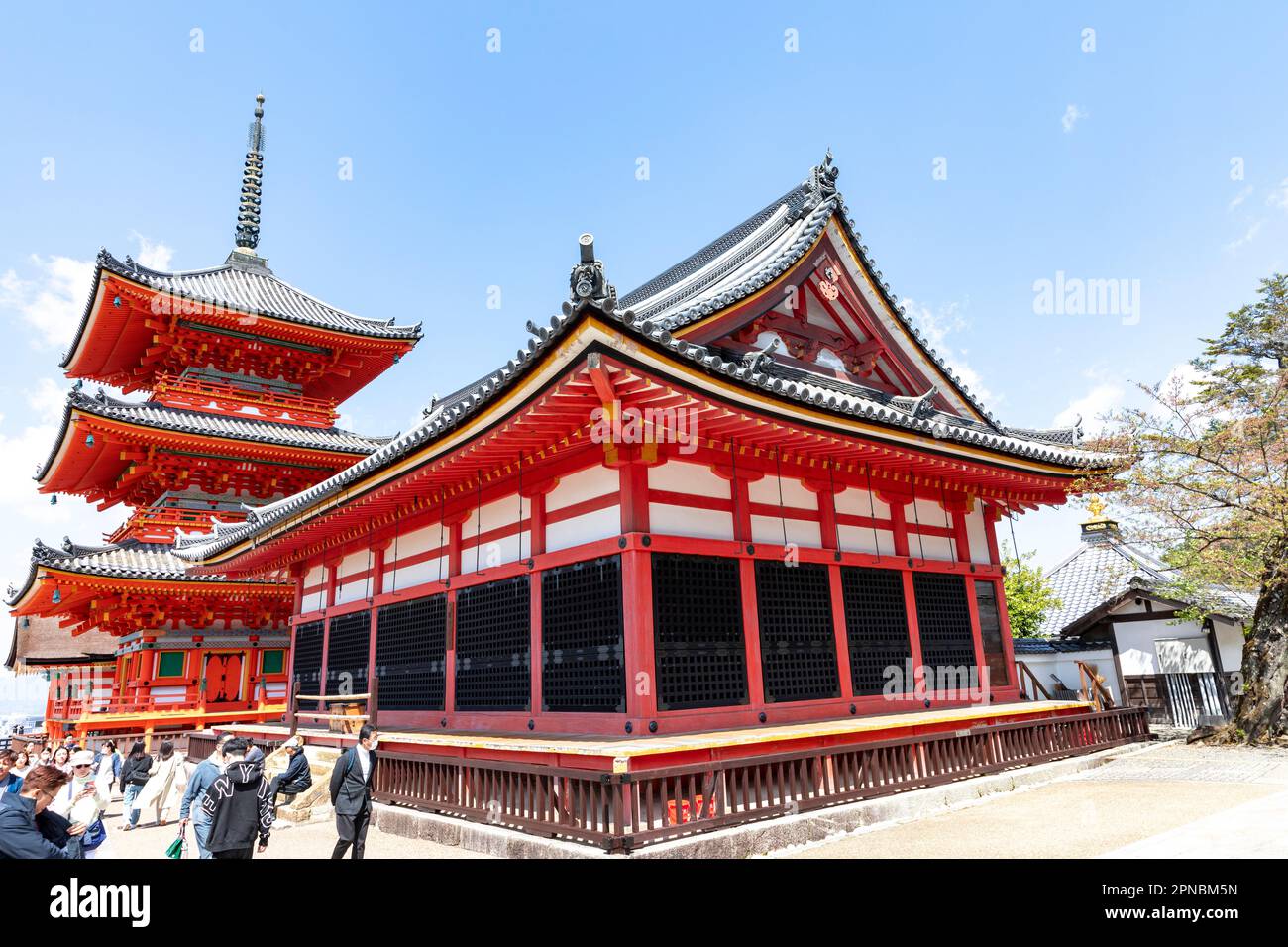April 2023, Kyoto, Kizamizu dera buddhist temple founded in 780 ...