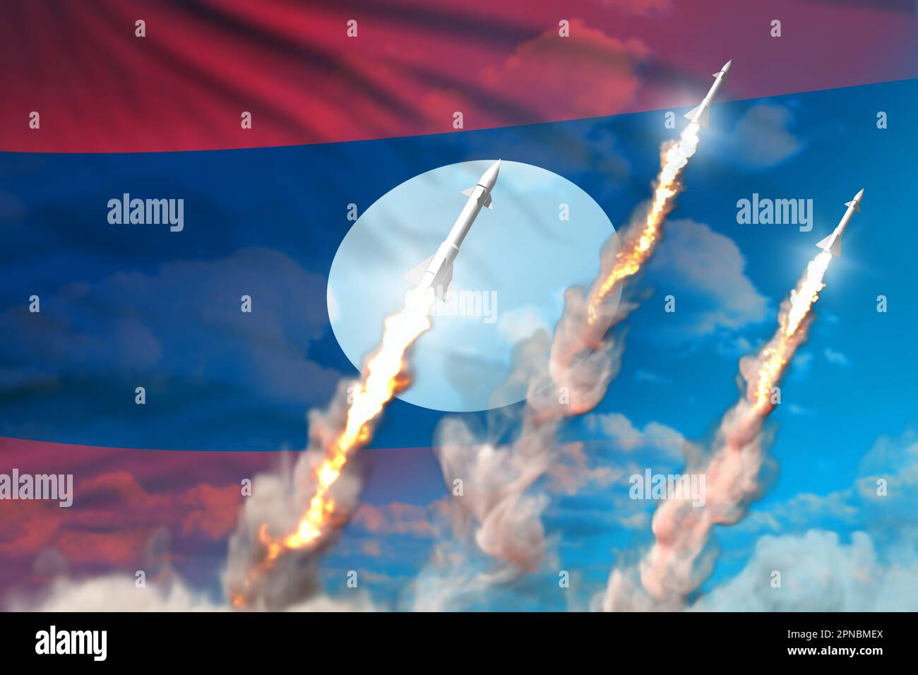 Lao People Democratic Republic supersonic missile launch - modern ...