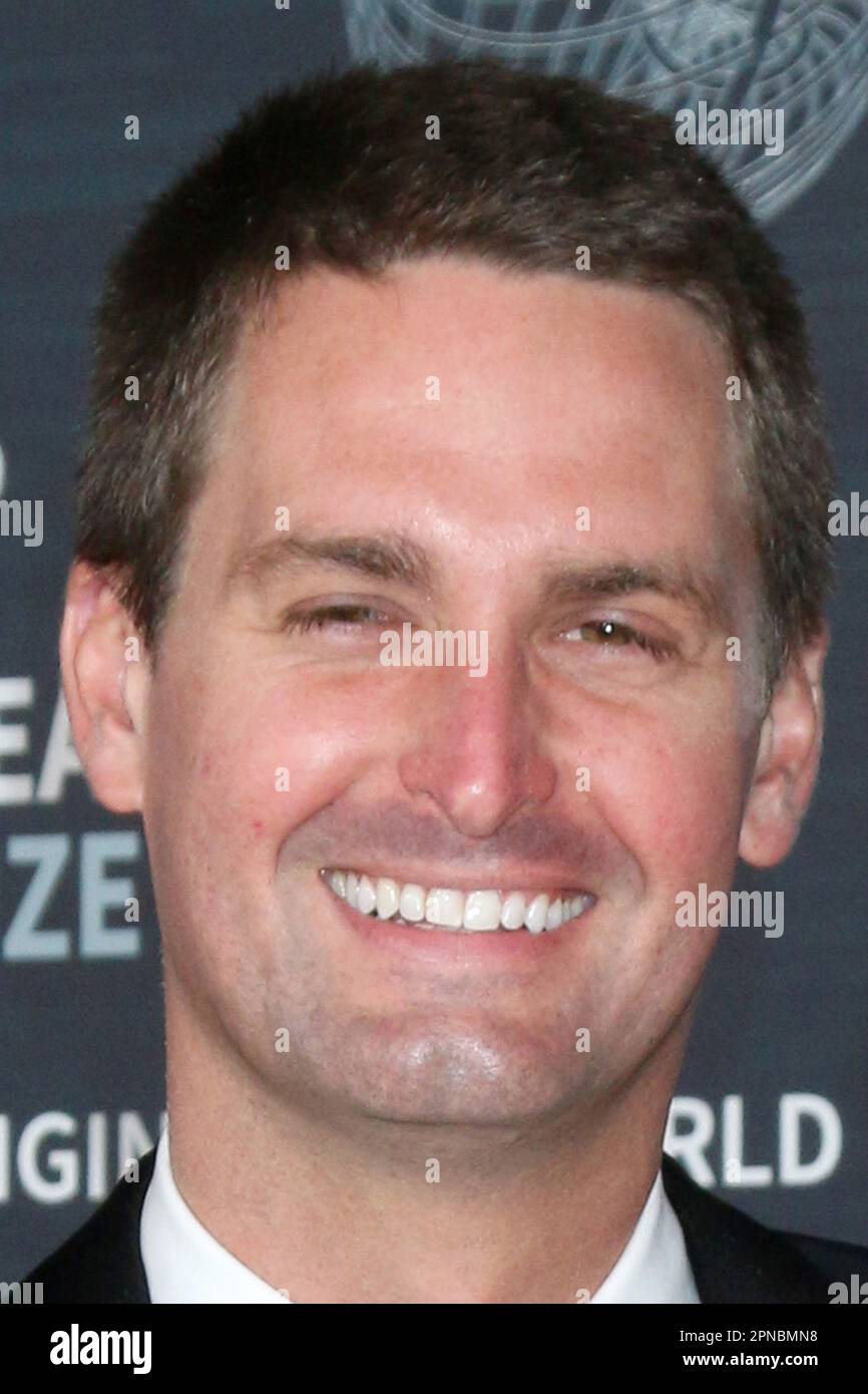 LOS ANGELES - APR 15: Evan Spiegel at the 9th Breakthrough Prize ...