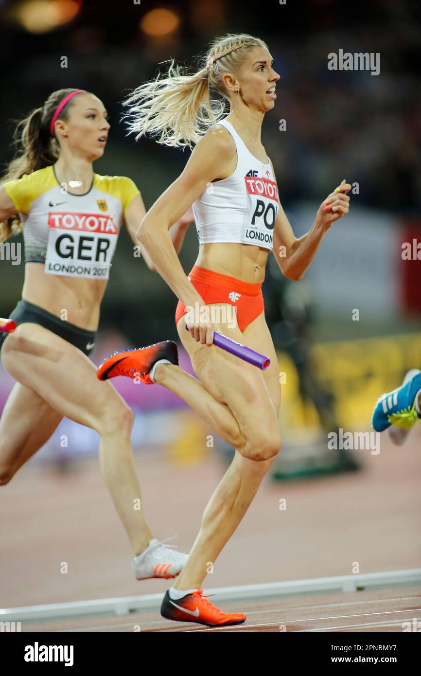 Iga Baumgart-Witan participating in the London 2017 World Athletics ...