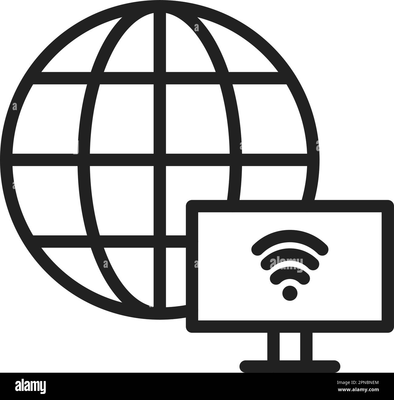 Internet Connectivity icon vector image. Suitable for mobile apps, web ...