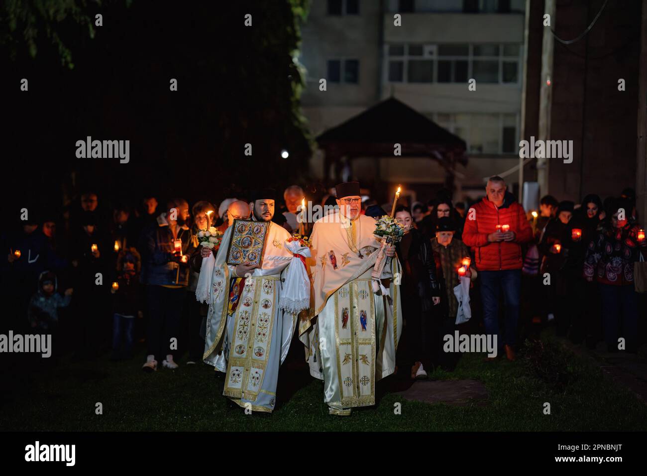 The Feast of the Resurrection of Jesus Christ in Northern Romania Stock ...