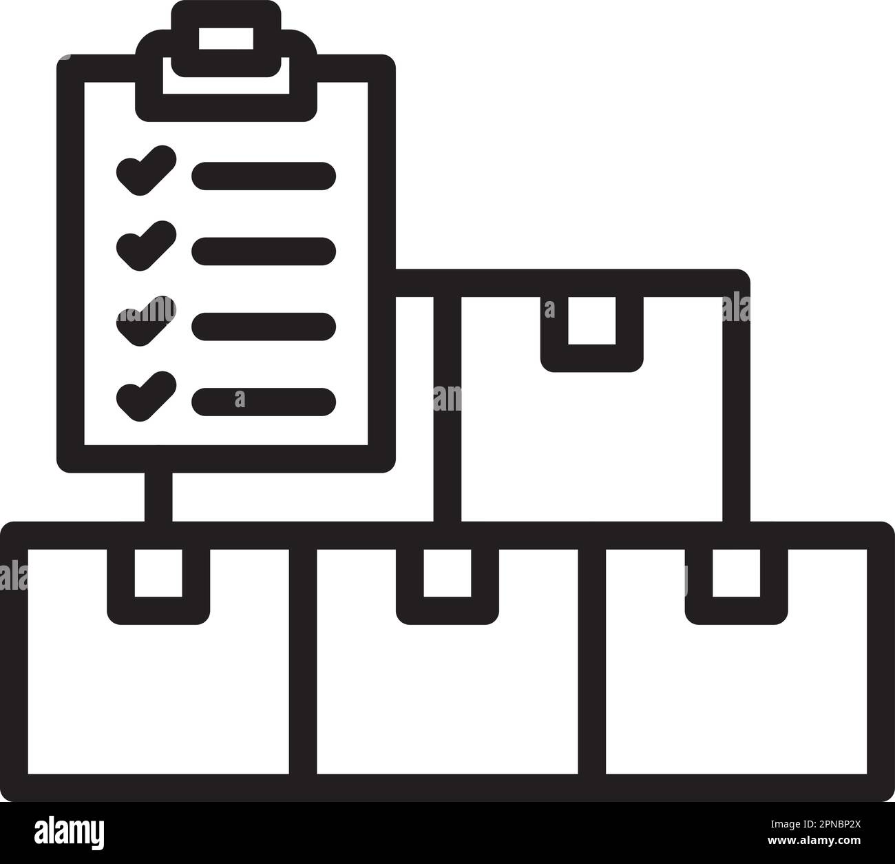 Inventory Stock Icon Vector