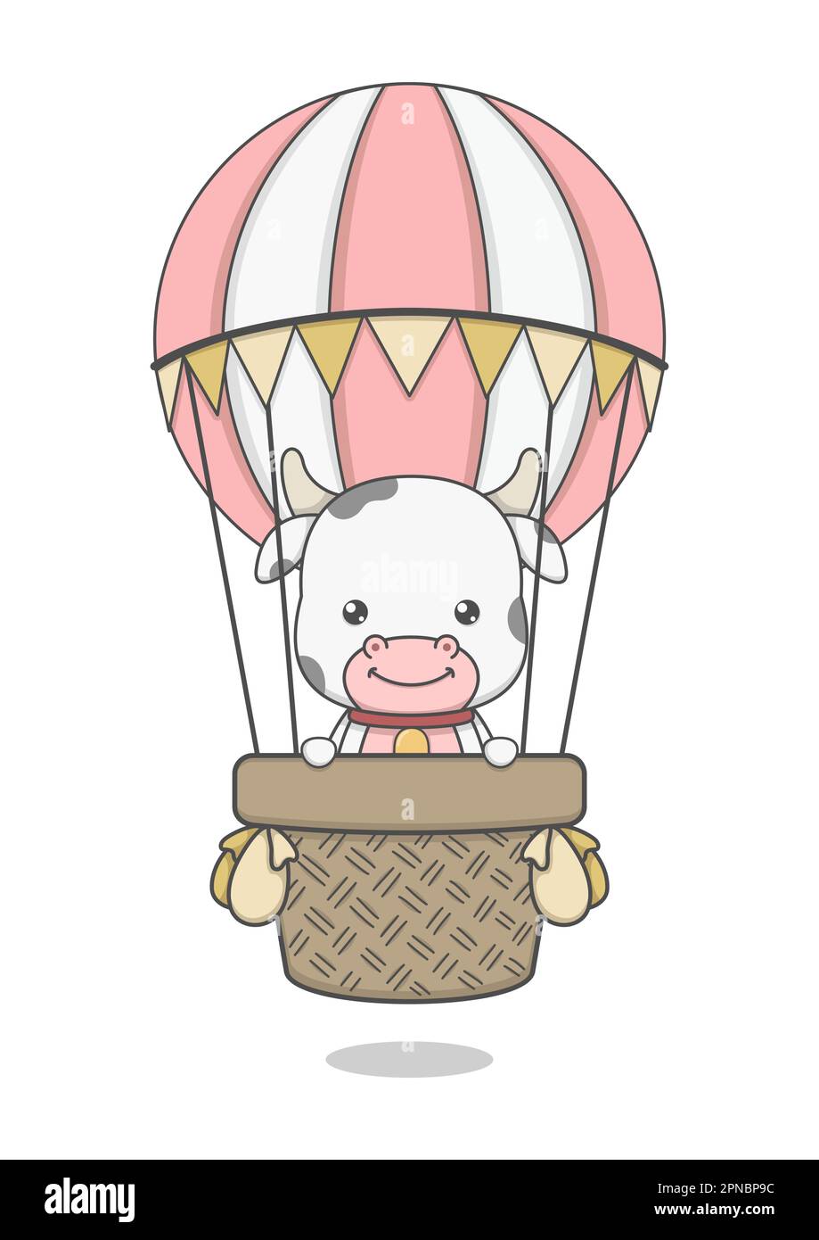 Cute holstein cow calf Stock Vector Images - Alamy