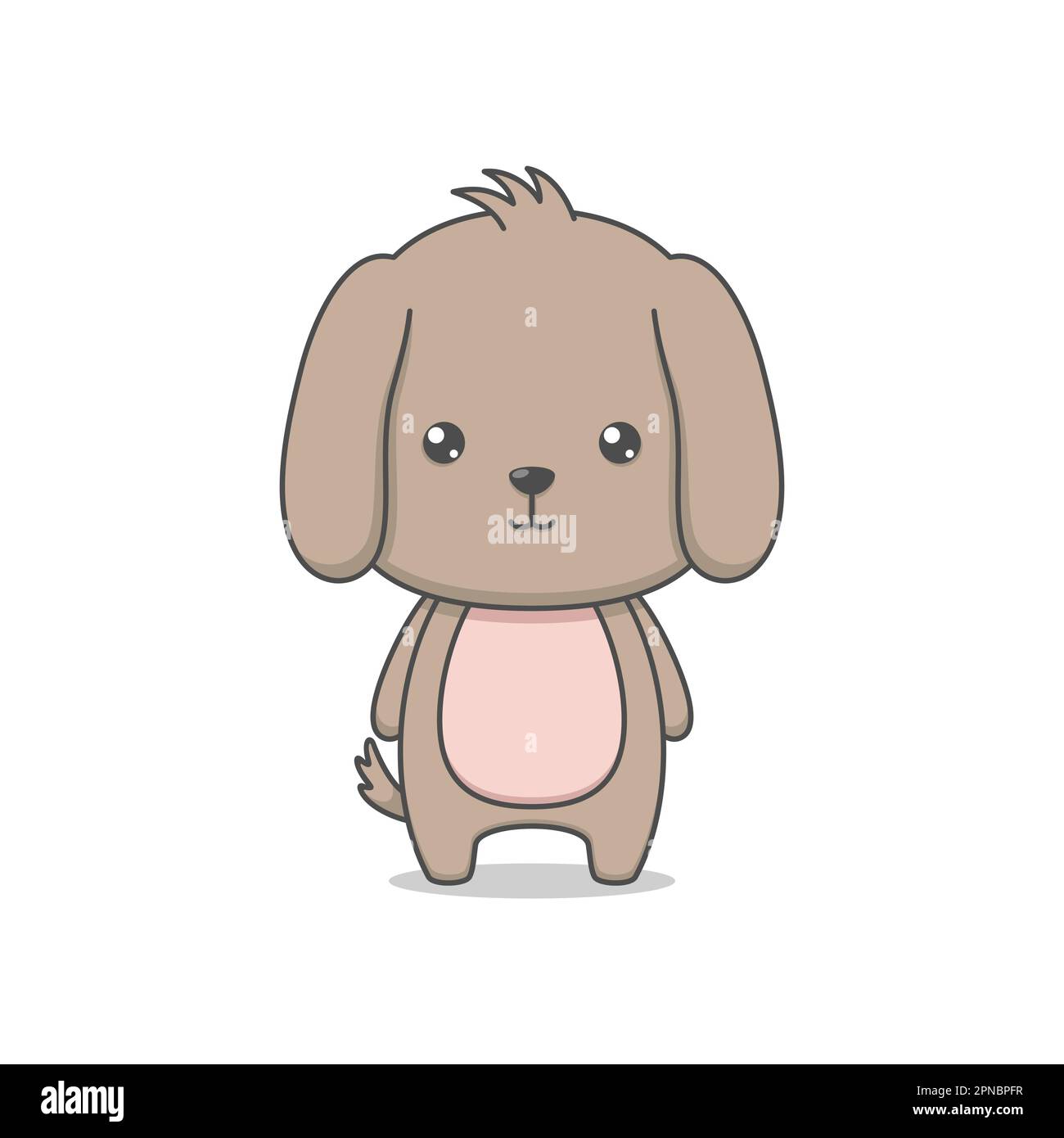 Cute Puppy Dog Cartoon Character Stock Vector Image & Art - Alamy