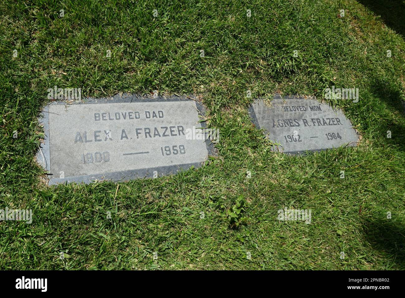 Los Angeles, California, USA 16th April 2023 Actor Alex Frazer's Grave ...