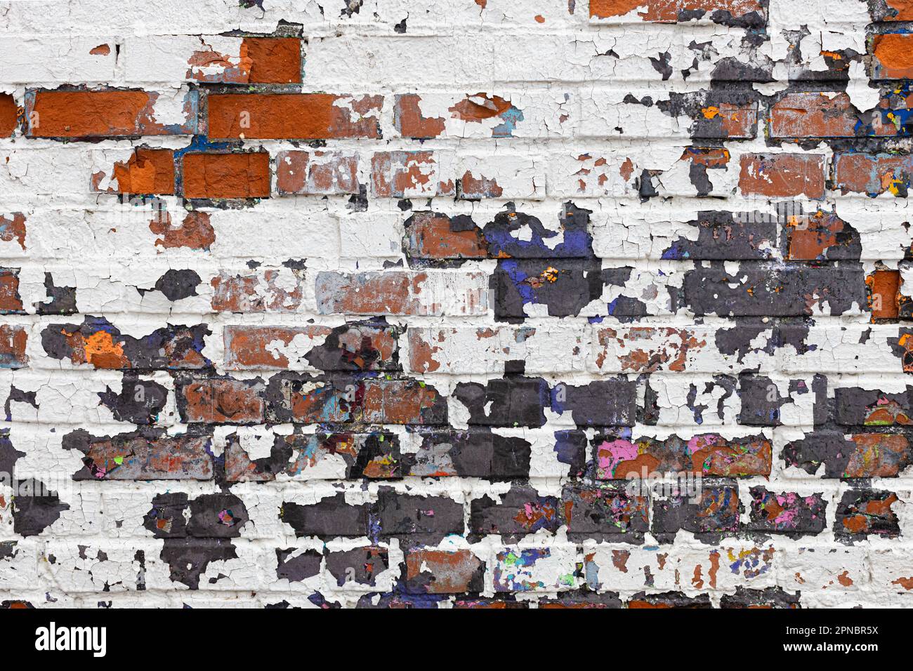 background in the form of a painted brick wall. colored brick wall ...
