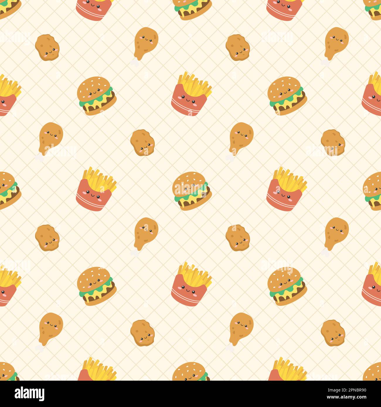 Burger pattern Stock Vector Images - Alamy