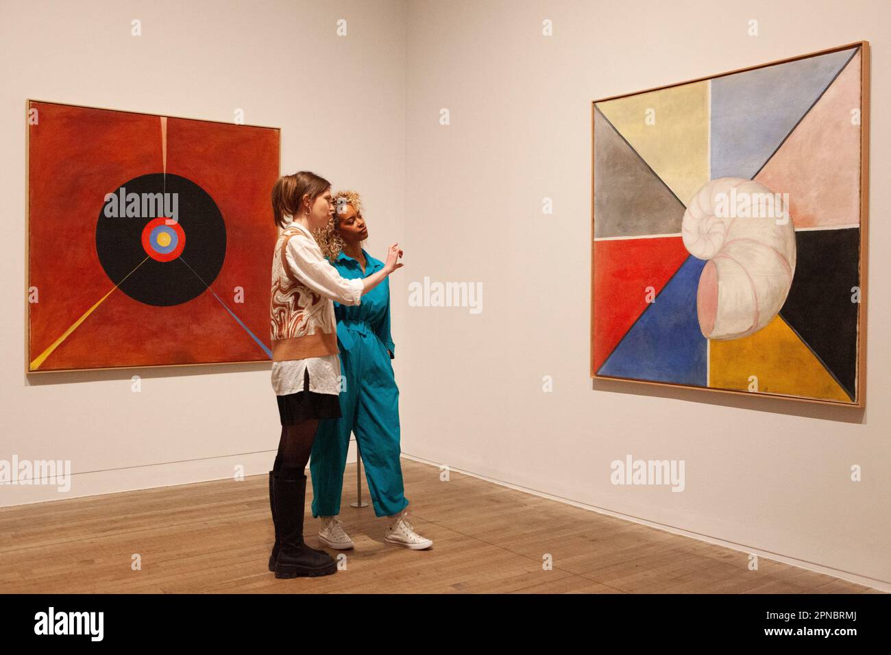 London, UK. 18th Apr, 2023. Tate Modern presents an exhibition of Hilma ...