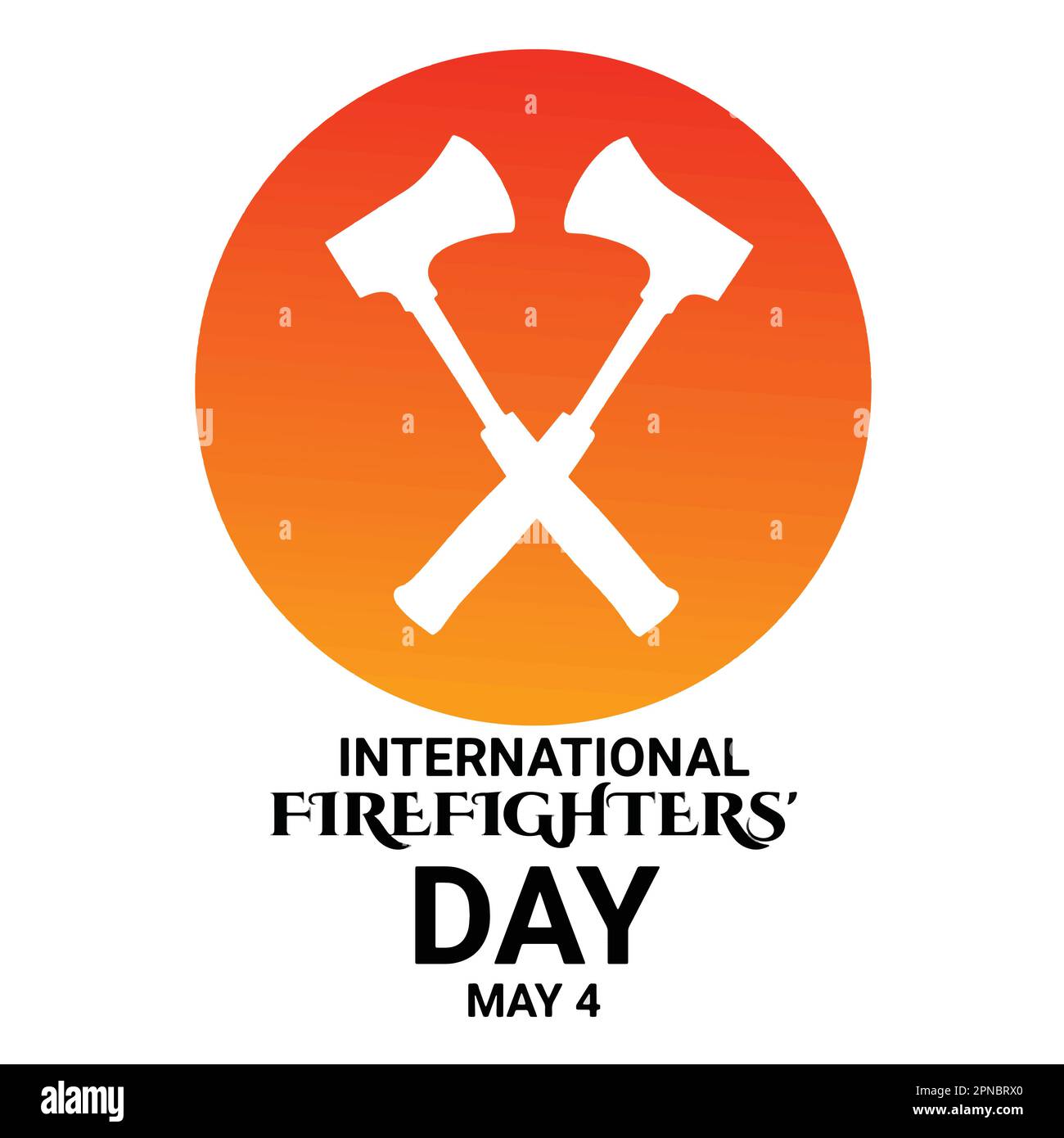 International Firefighters' Day. Vector illustration on a white ...