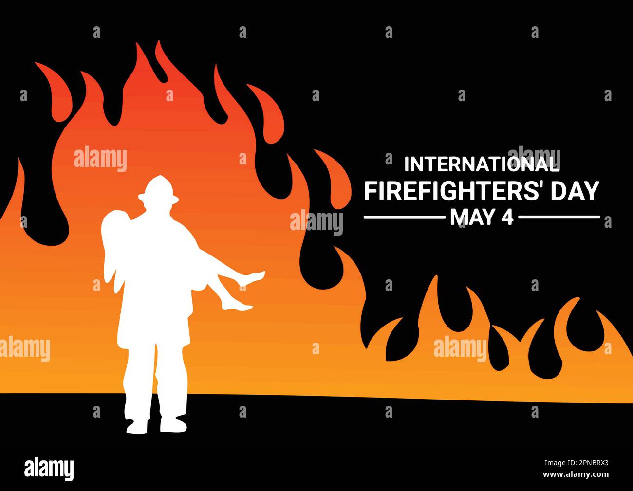 International Firefighters' Day. May 4. Holiday concept. Template for ...