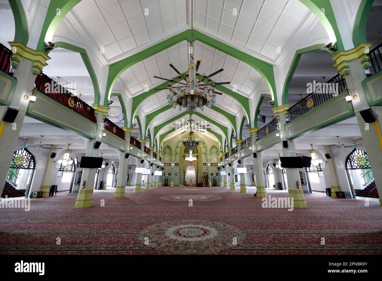 The Sultan Mosque, or Masjid Sultan. The Prayer Hall. Singapore Stock ...