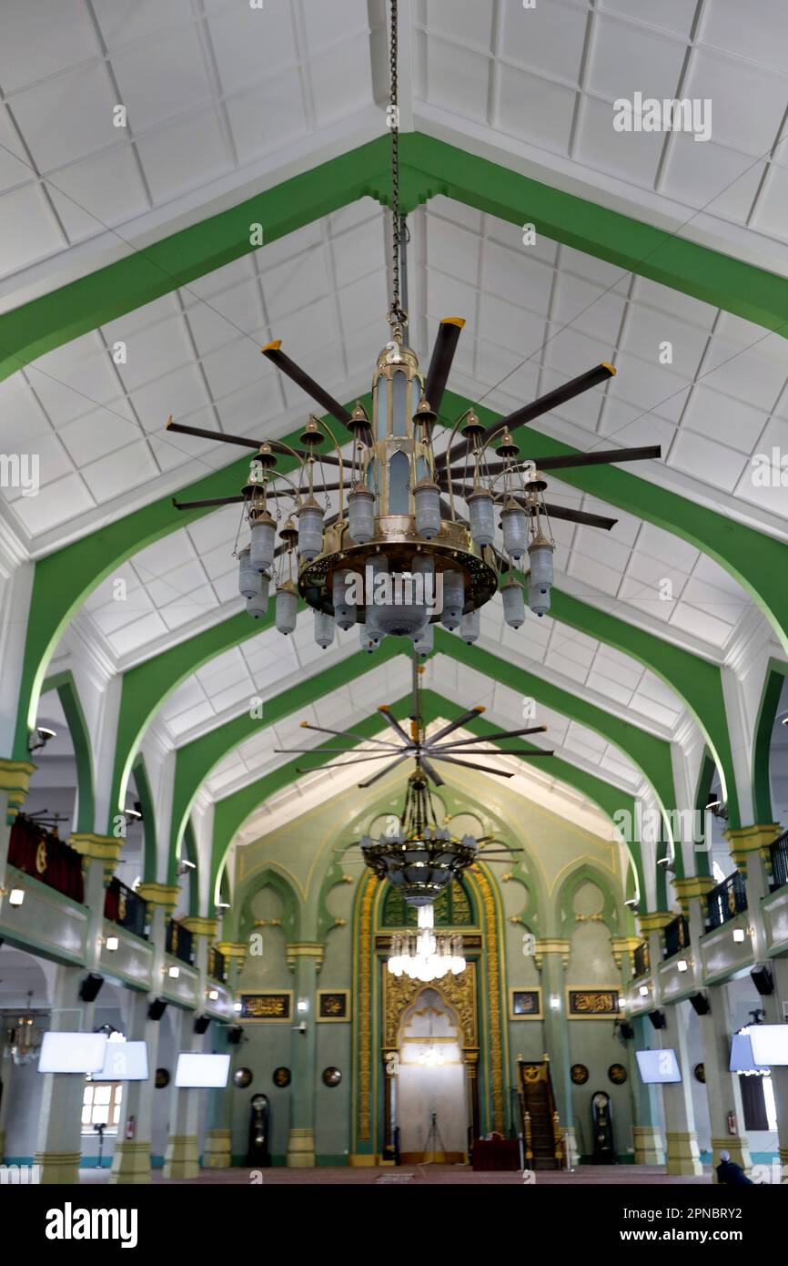The Sultan Mosque, or Masjid Sultan. The Prayer Hall. Singapore Stock ...