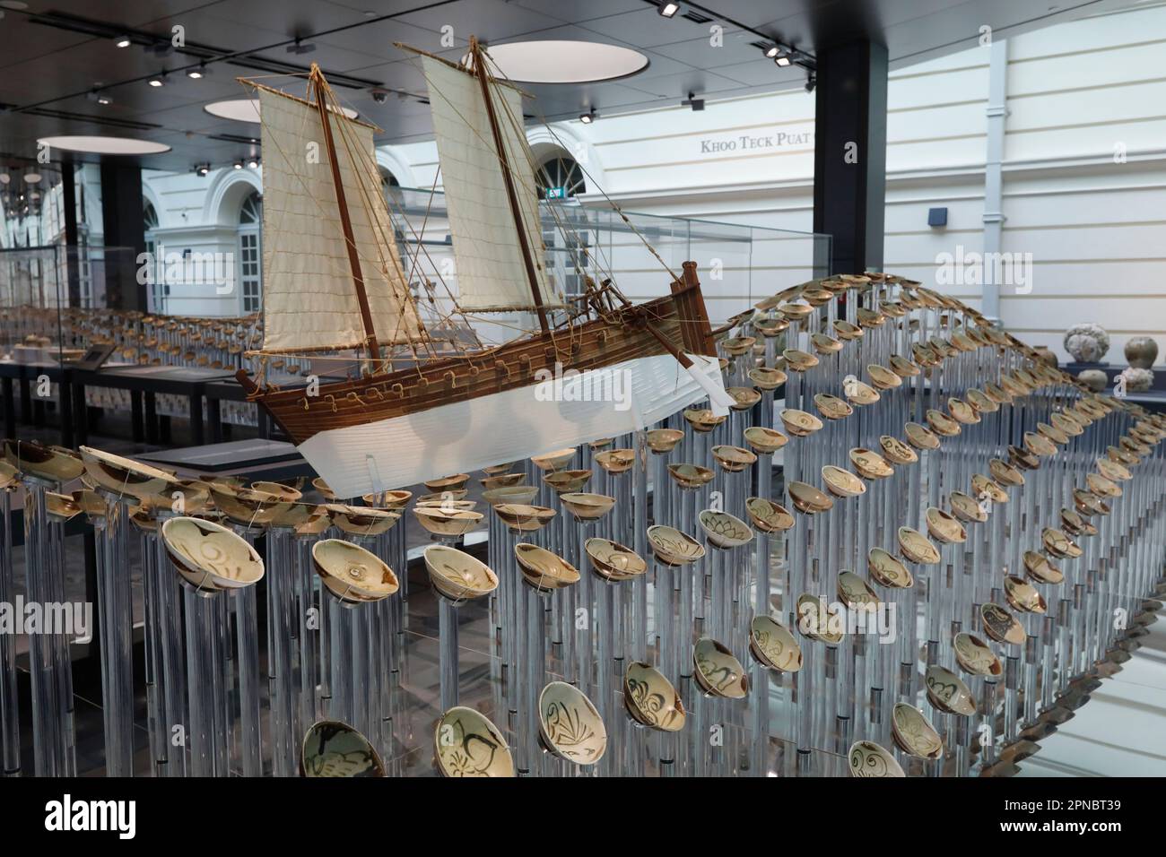 Asian Civlisations Museum. Exhibition of ceramics recovered from a Tang ...