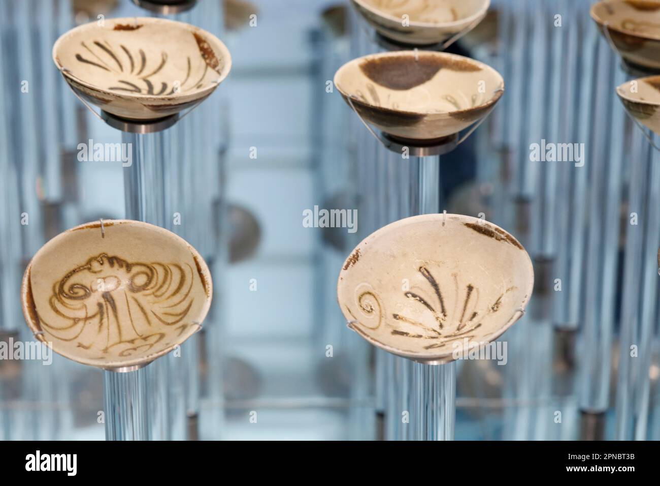 Asian Civlisations Museum. Exhibition of ceramics recovered from a Tang ...
