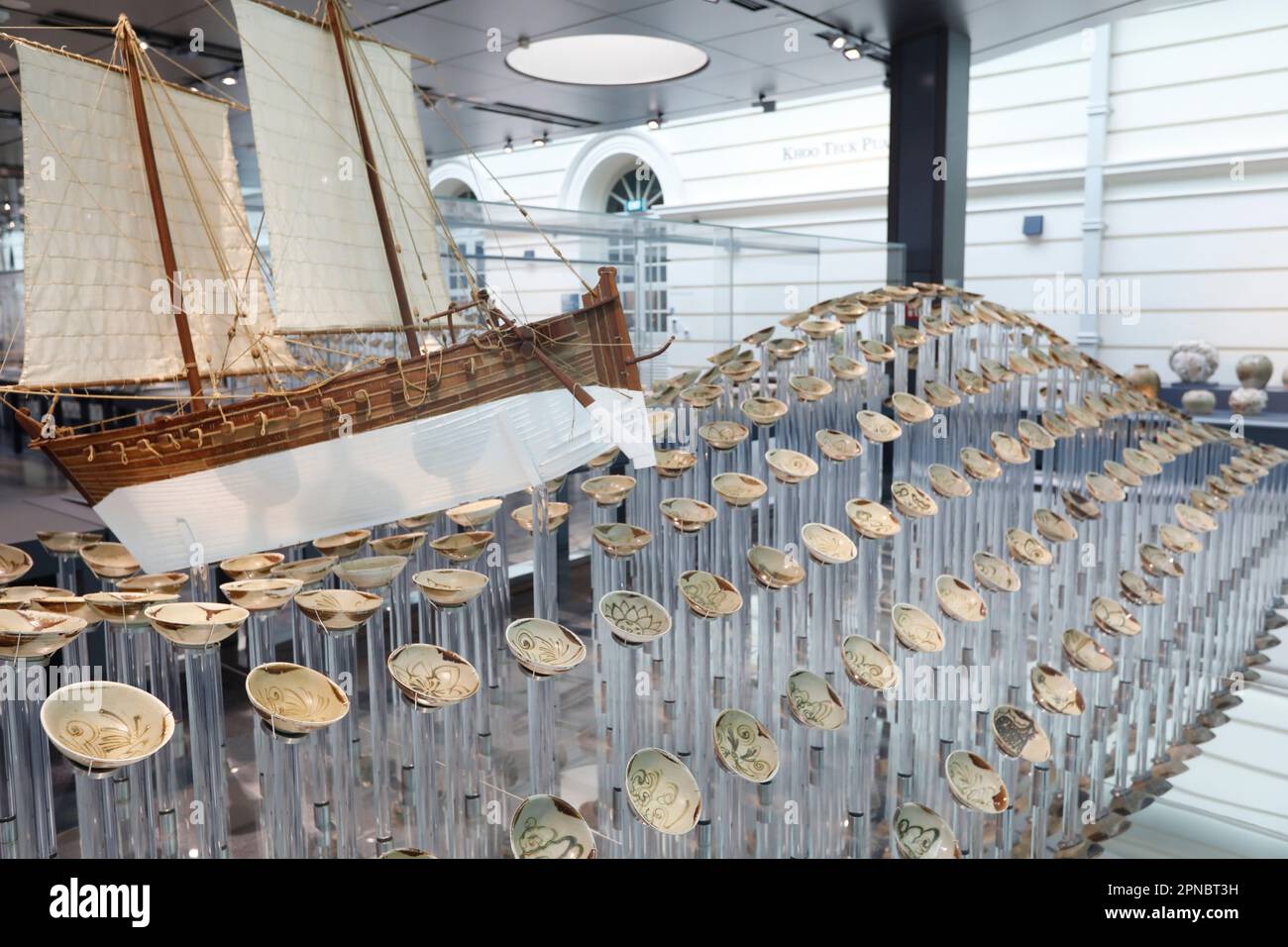 Asian Civlisations Museum. Exhibition of ceramics recovered from a Tang ...