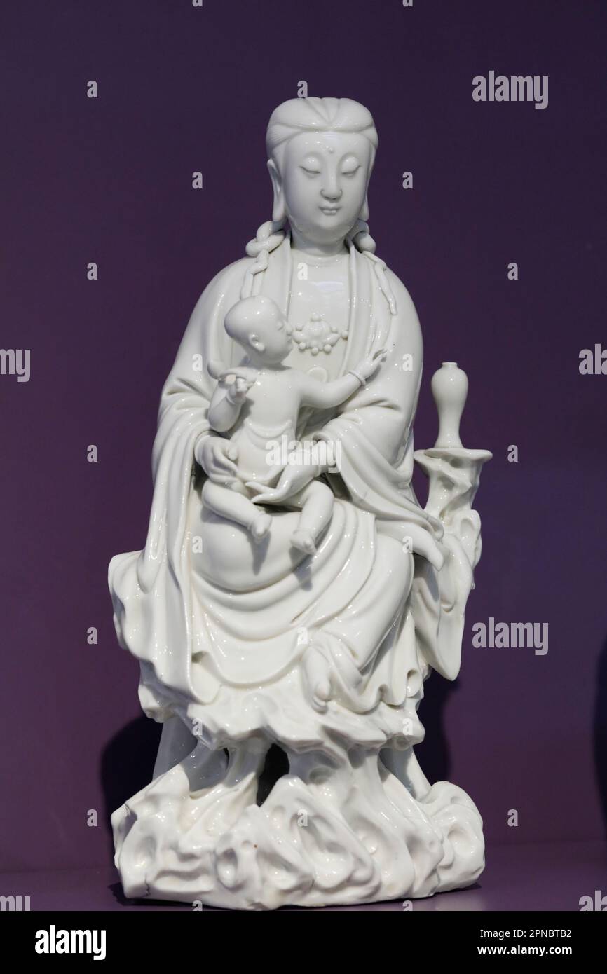 Asian Civlisations Museum. Guanyin, the Bodhisattva of compassion) with ...