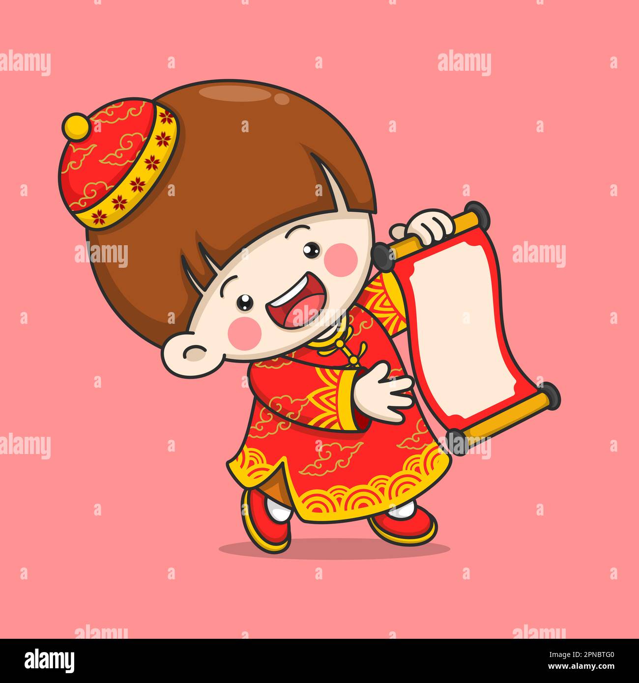 Boy celebrate chinese new Stock Vector Images - Alamy