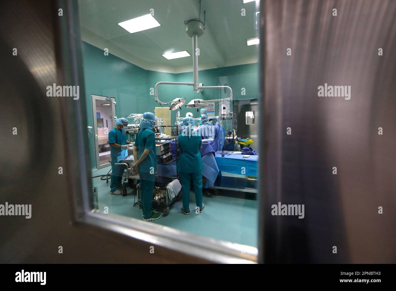 Tam Duc Cardiology Hospital. Operating theater. Cardiac surgery. Ho Chi ...