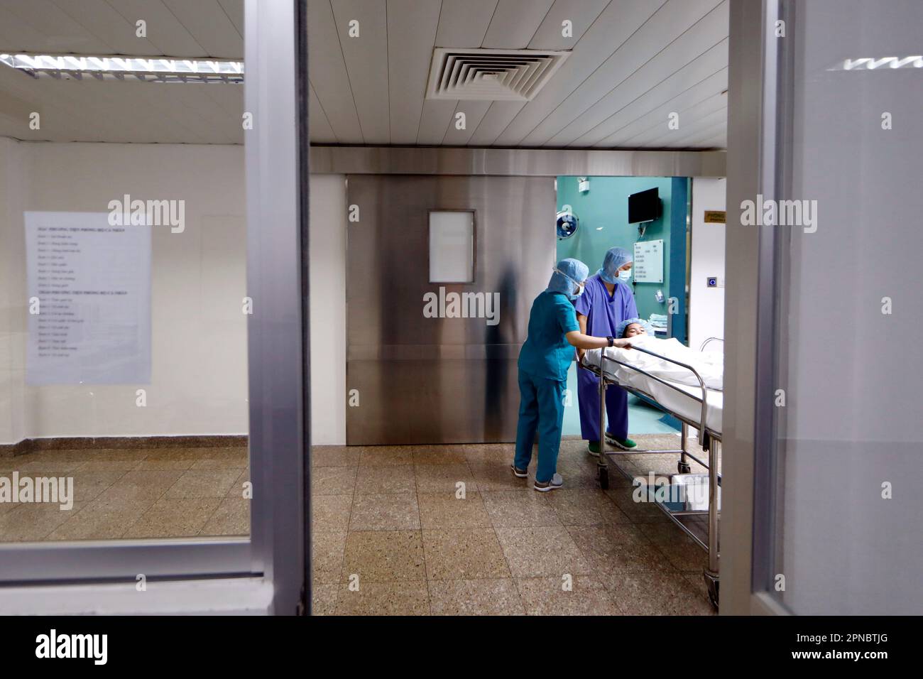 Tam Duc Cardiology Hospital. Operating theater. Cardiac surgery. Ho Chi ...