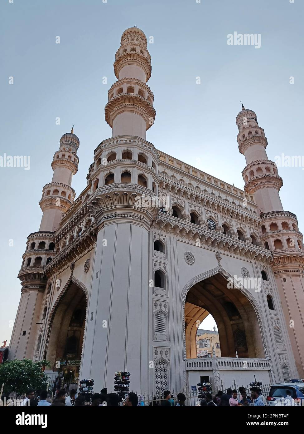 Architecture of charminar's four minarets is a monument and mosque ...