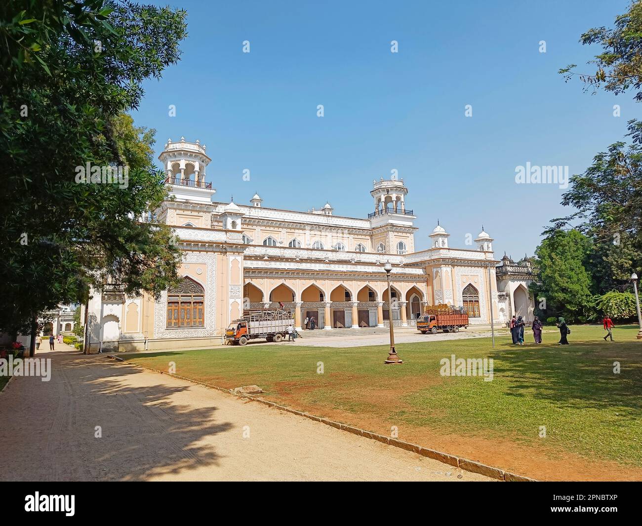 Chowmahalla Palace in Hyderabad, India, showcases a stunning example of ...